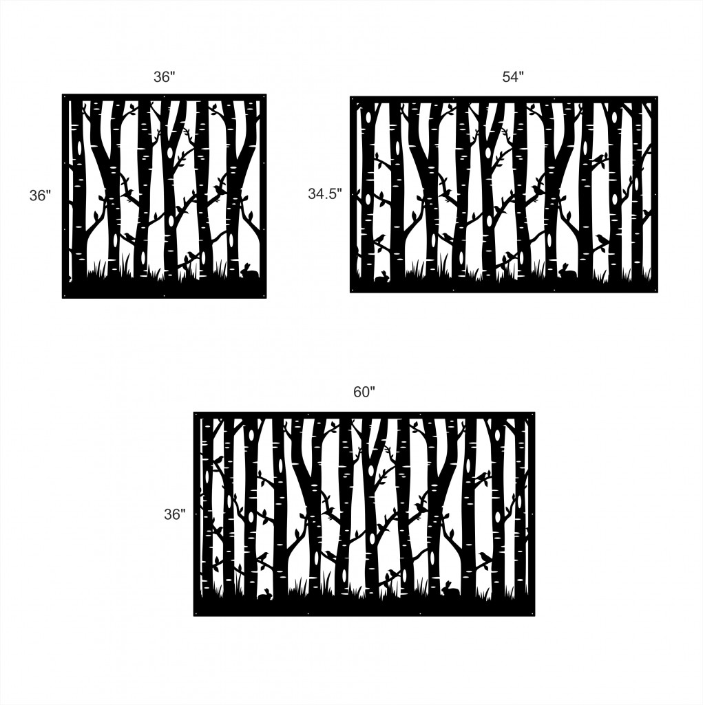 Privacy Screens Panels - Custom Metal Decorative Panels | Privacy ...