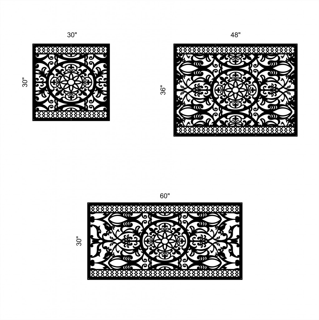 Privacy Screens Panels - Custom Metal Decorative Panels | Privacy ...
